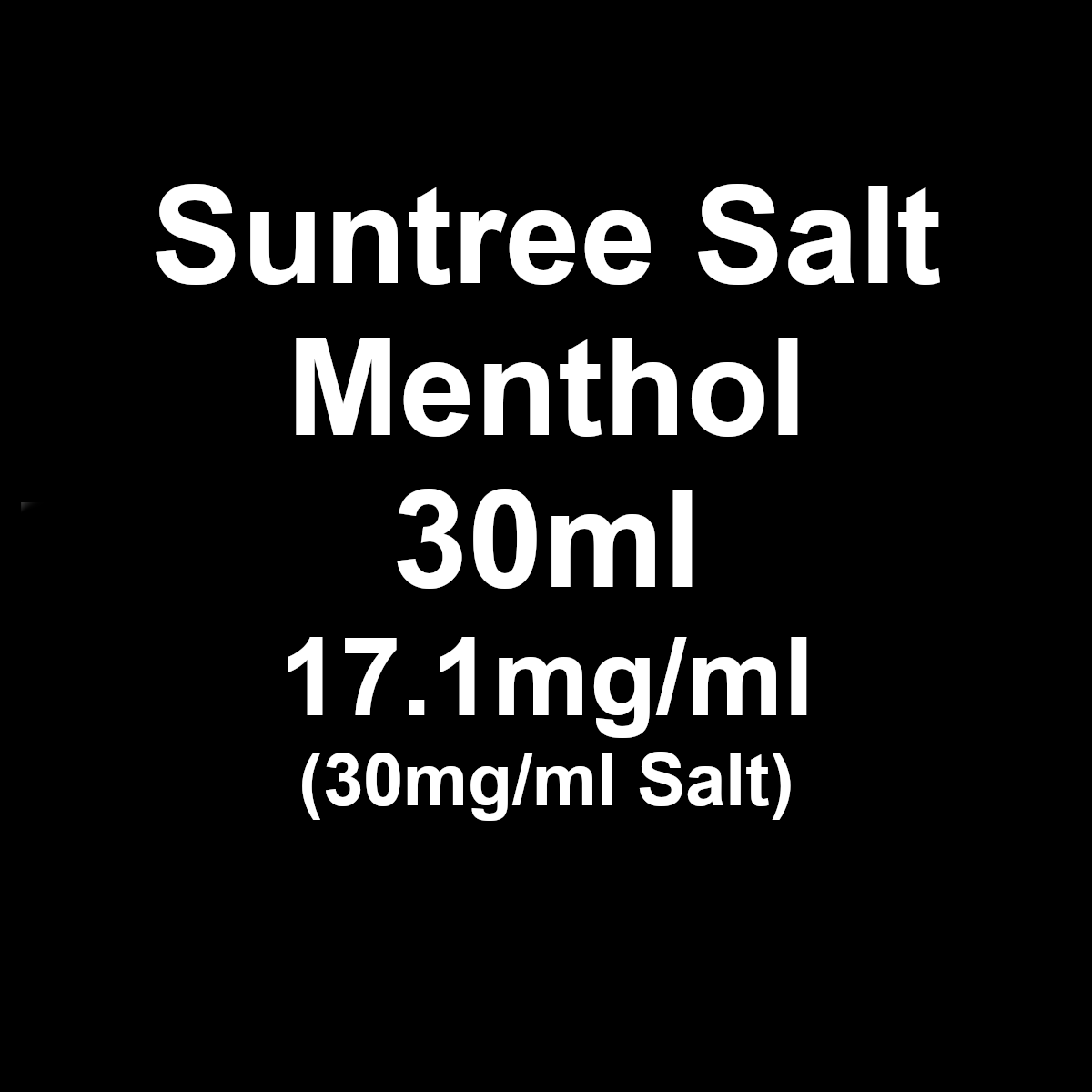 Suntree Salts - Menthol - 30mg/ml – Hoopers Vapour